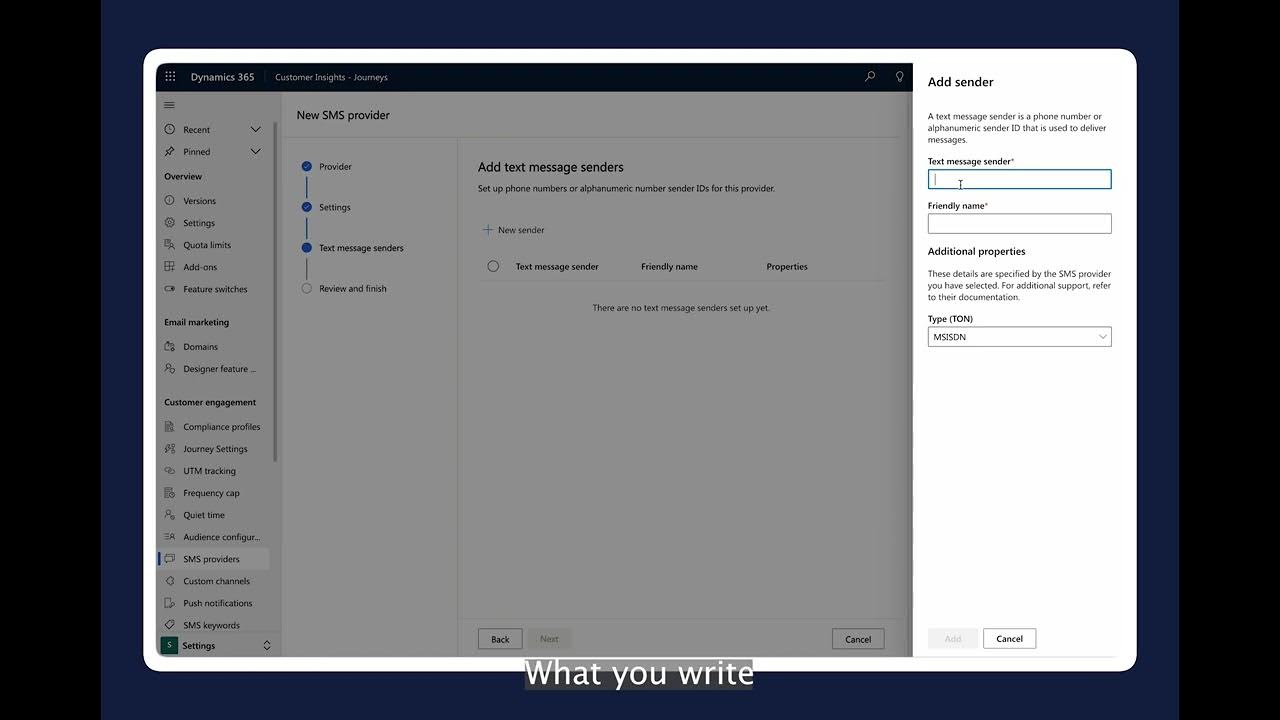 How to Set Up SMS in Microsoft Dynamics 365 with LINK Mobility - YouTube