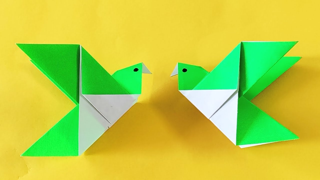 Easy DIY Origami Bird Video Tutorial 6 - YouTube