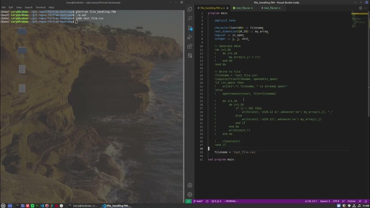 Fortran Bootcamp Part 8 - File-Handling - YouTube