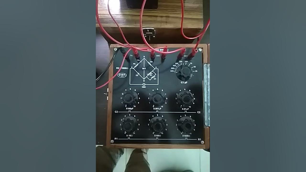 Measuring of unknown capacitance (Cx) using Schering Bridge. - YouTube