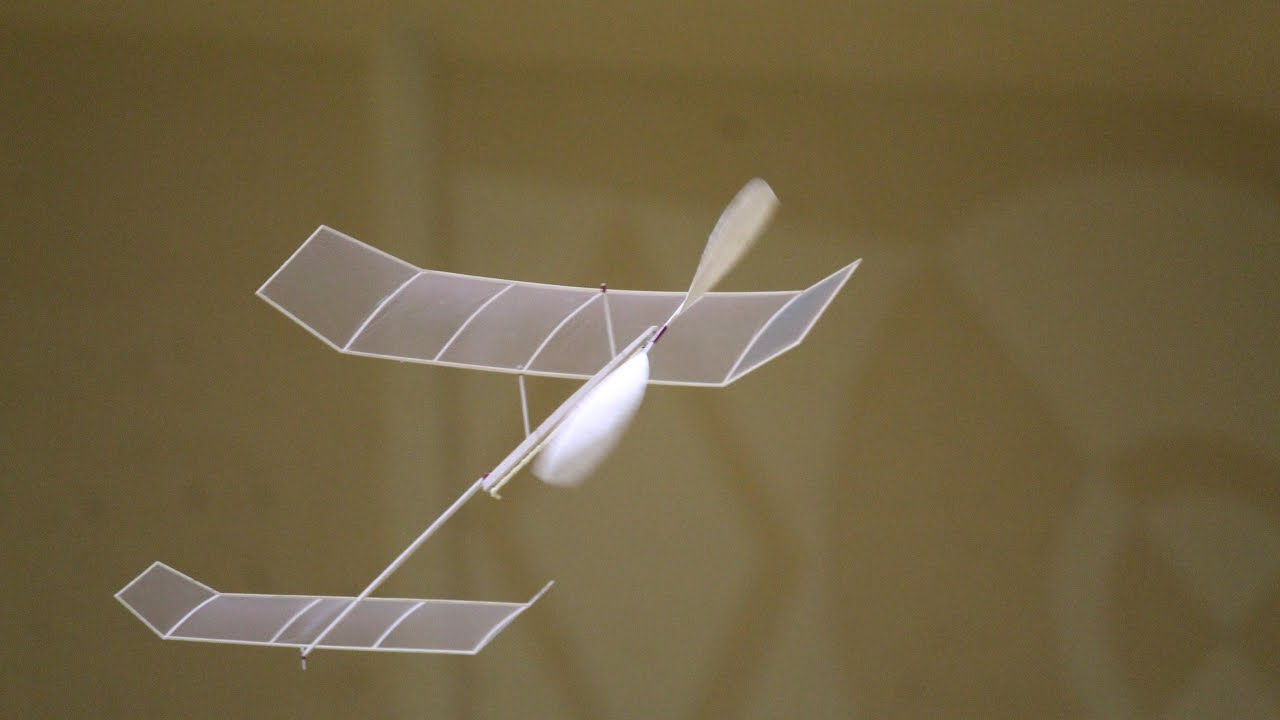 Indoor free flight F1M-L - YouTube