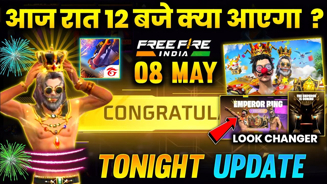 8 May 🔥 New Look changer King Bundle + Changing Gloowall 🤩| Free Fire ...