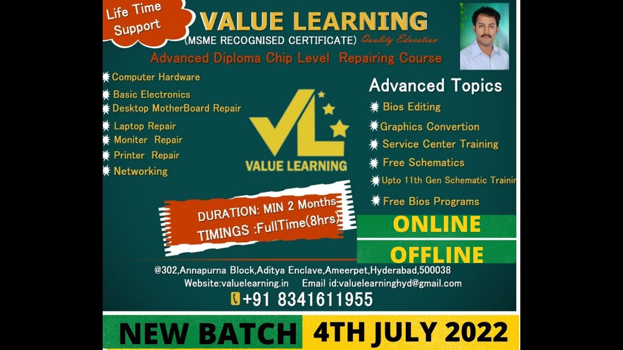 June 2022 Batch Celebrations And Reviews | Laptop Chip Level Repairing Course | Value Learning ...