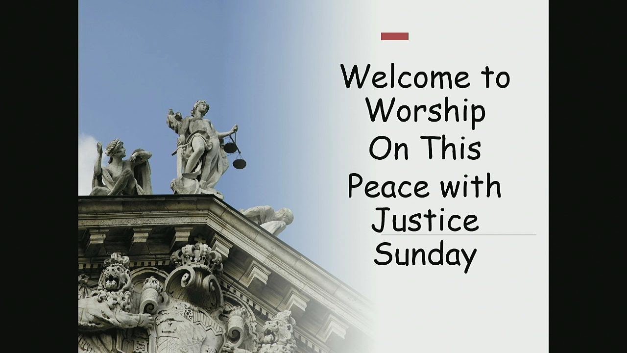 Welcome to Peace and Justice Sunday from CUMCHB 08-09-2020 - YouTube