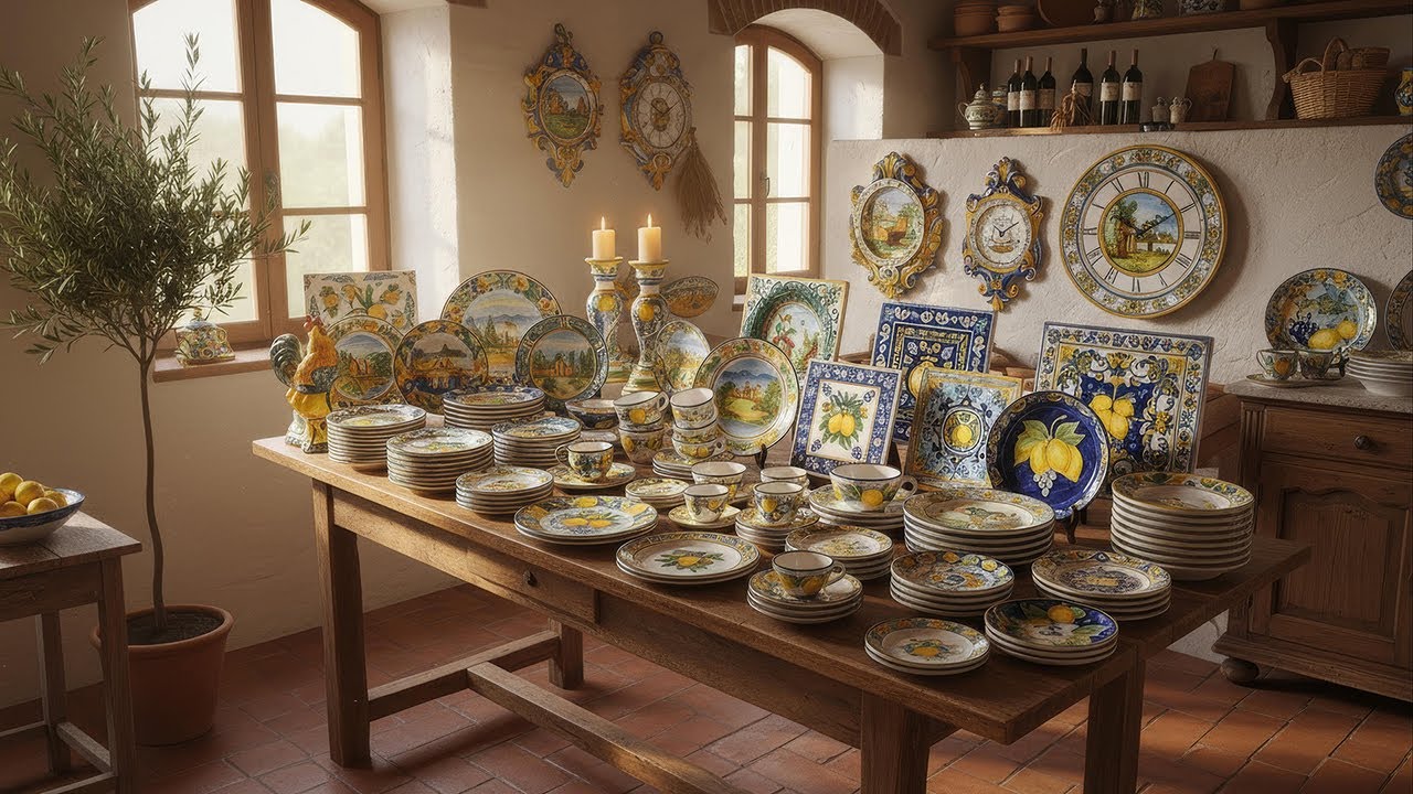 How Nature Inspires Traditional Italian Ceramics - YouTube