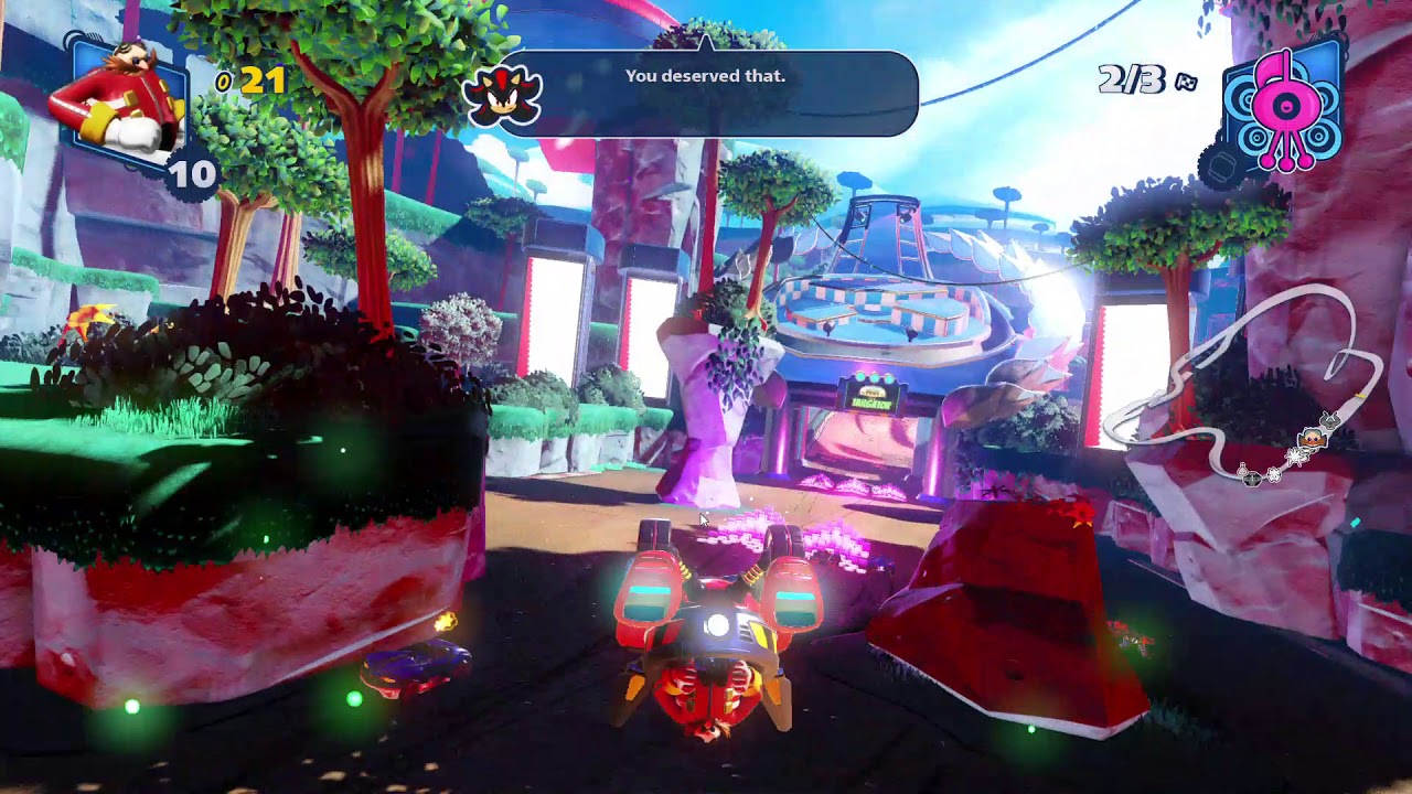 Team Sonic Racing Doctor's Mine Solo race (Dr Eggman) - YouTube