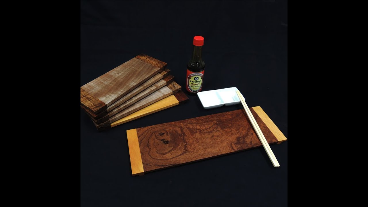 How to Make a Timber Sushi Tray - YouTube