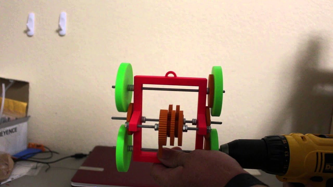 Test Video of 3d Printed Gravity Vehicle - YouTube