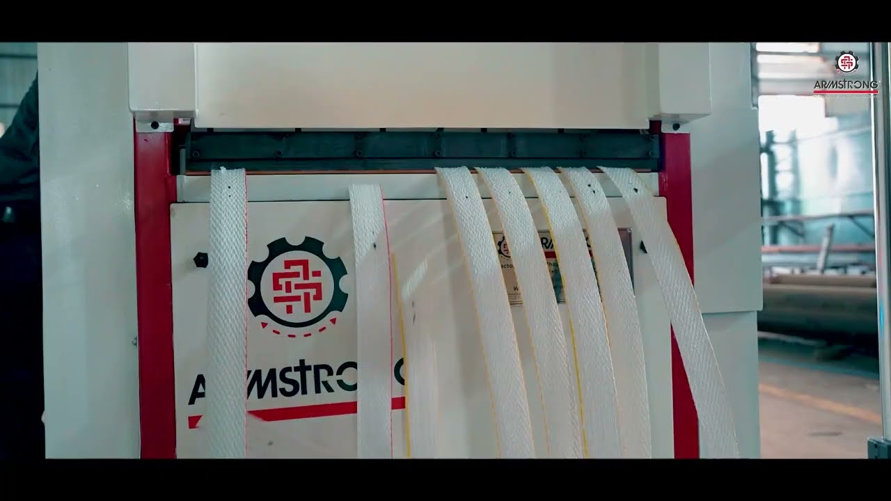 FIBC BELT MARKING AND CUTTING MACHINE - YouTube