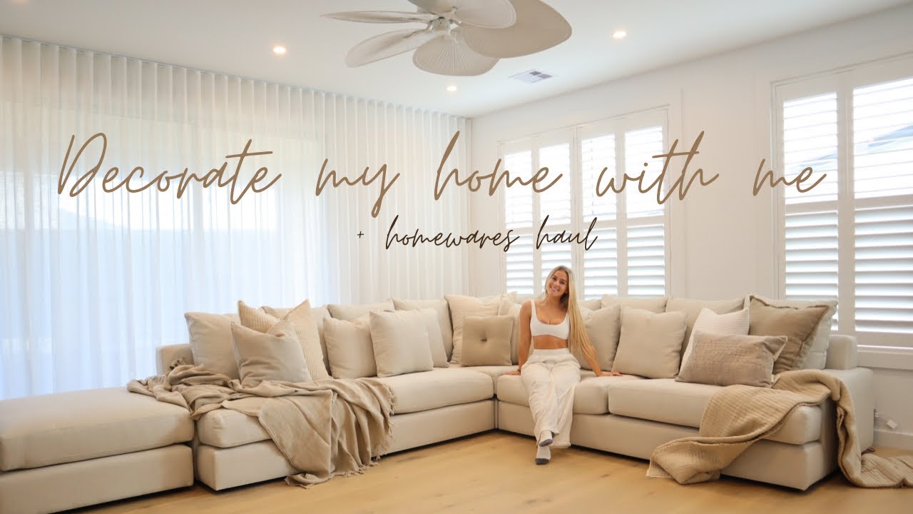 DECORATE MY HOME WITH ME! + HOMEWARES HAUL - YouTube