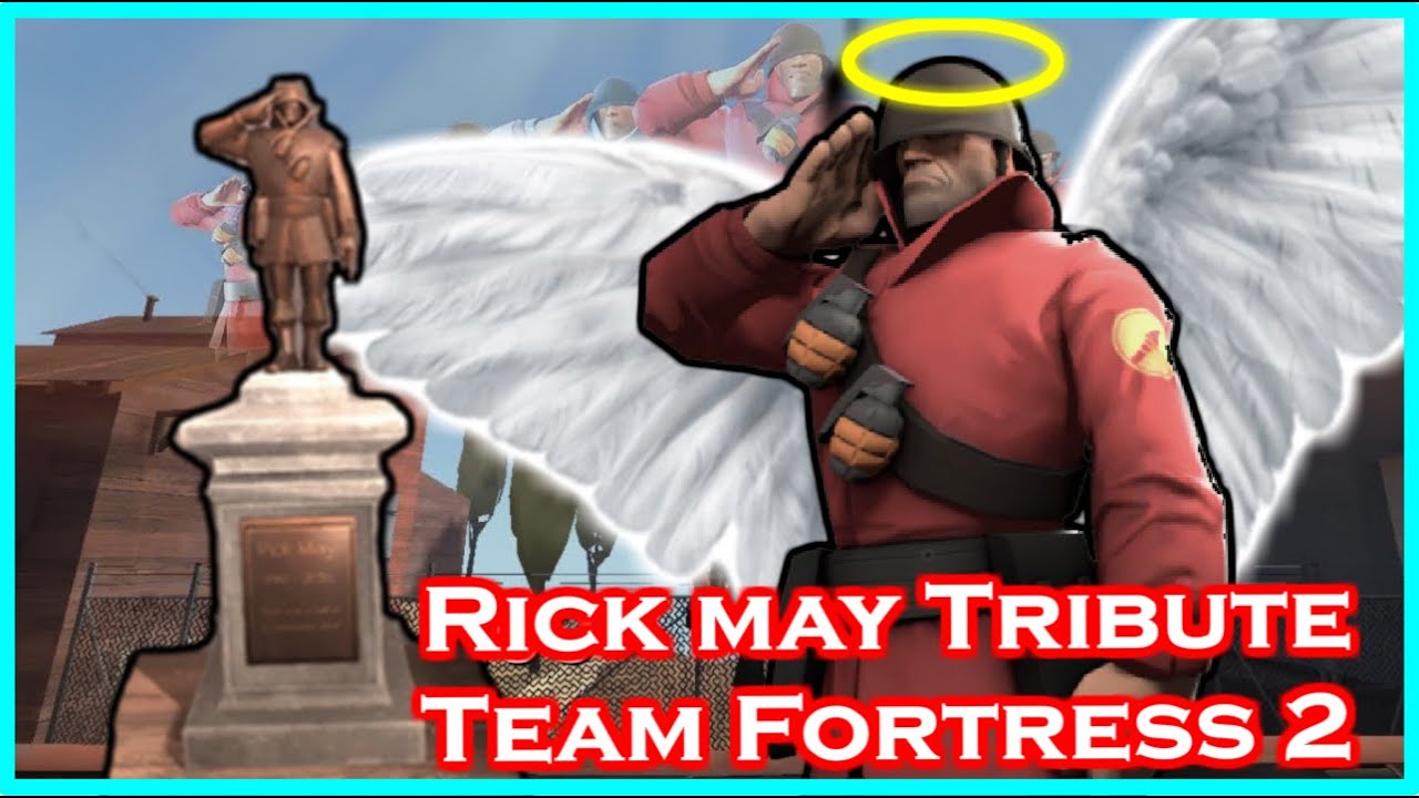TF2: Tribute statue with Rick May. (Soldier). - YouTube