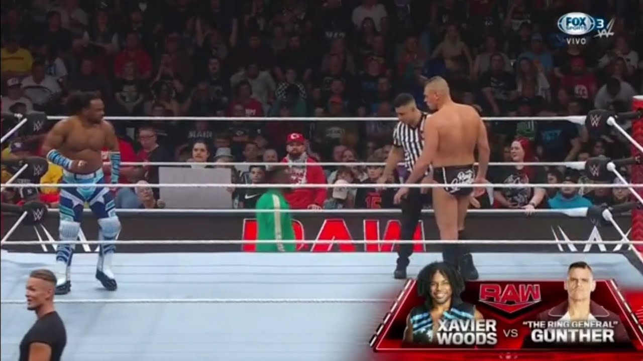 Gunther Vs Xavier Woods Parte 1 - WWE Raw 29/04/2024 (En Español) - YouTube