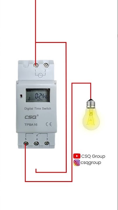 CSQ Digital Timer Connection | Programmable Digital Time Switch - YouTube