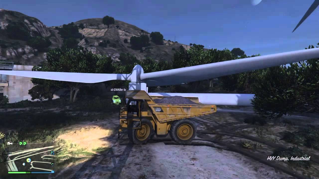 Gta 5 wind turbine take down - YouTube