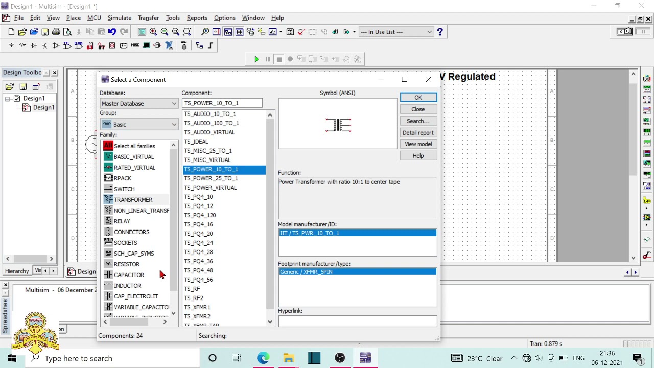 Power supply 5V and 12 V using Multisim - YouTube