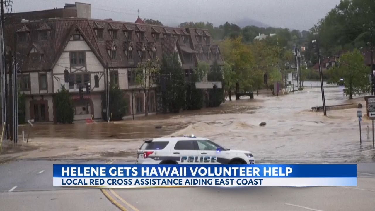 Hawaii volunteers head to East Coast to help Helene victims - YouTube