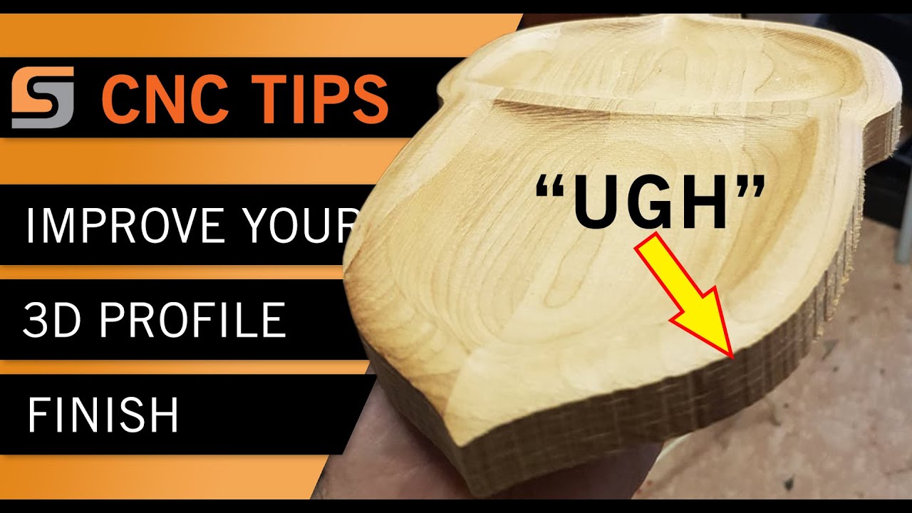 How To Improve Your Profile Cuts Around 3D Carvings in Vectric V Carve ...