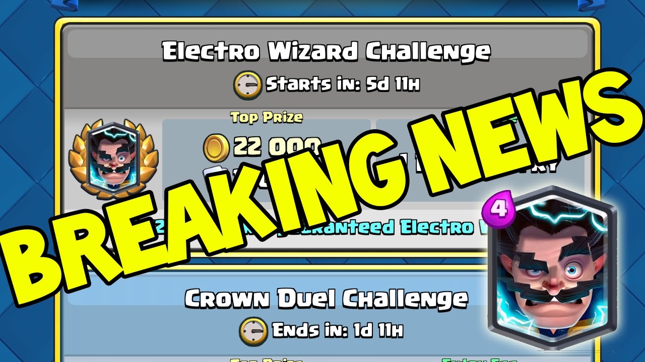 ELECTRO WIZARD CHALLENGE ! Unlock the Electro Wizard for FREE ! Clash ...
