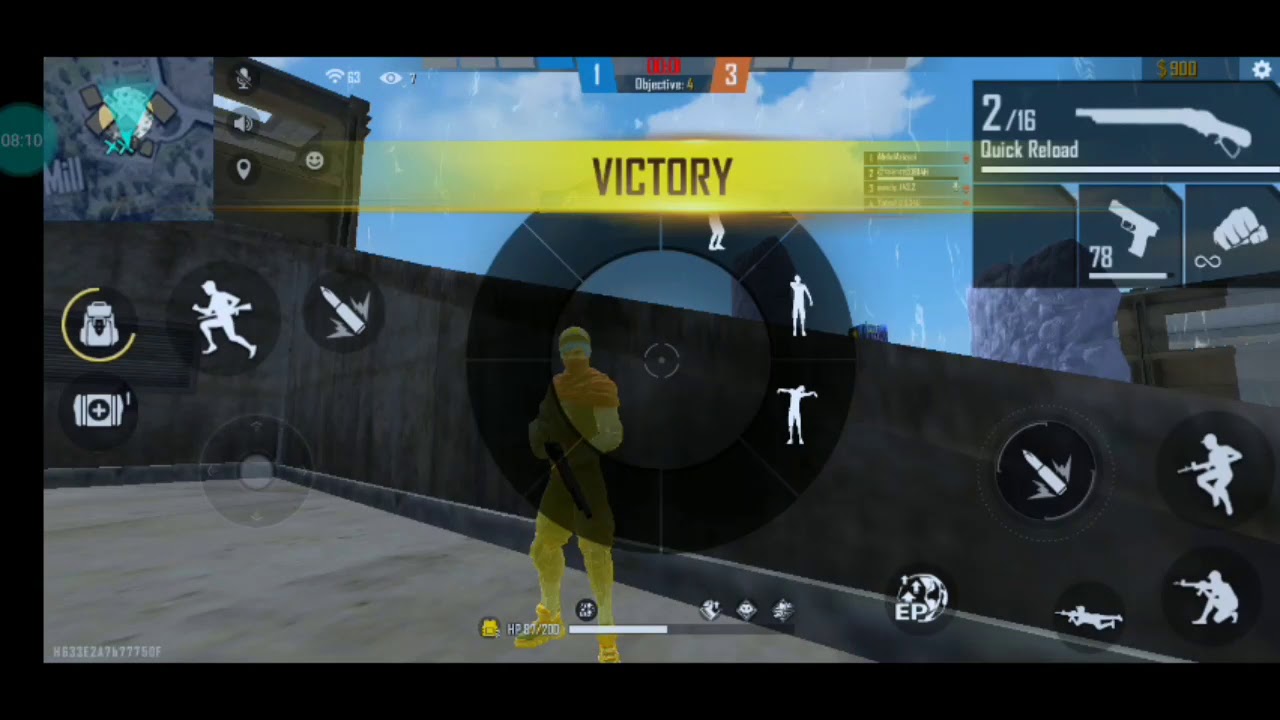 Clash Squad best Rank mode Garena free fire gameplay live SAMSUNG A3,A5 ...