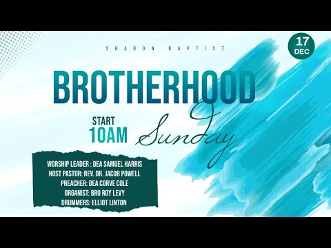 Brotherhood Sunday - Sharon Baptist Church - YouTube