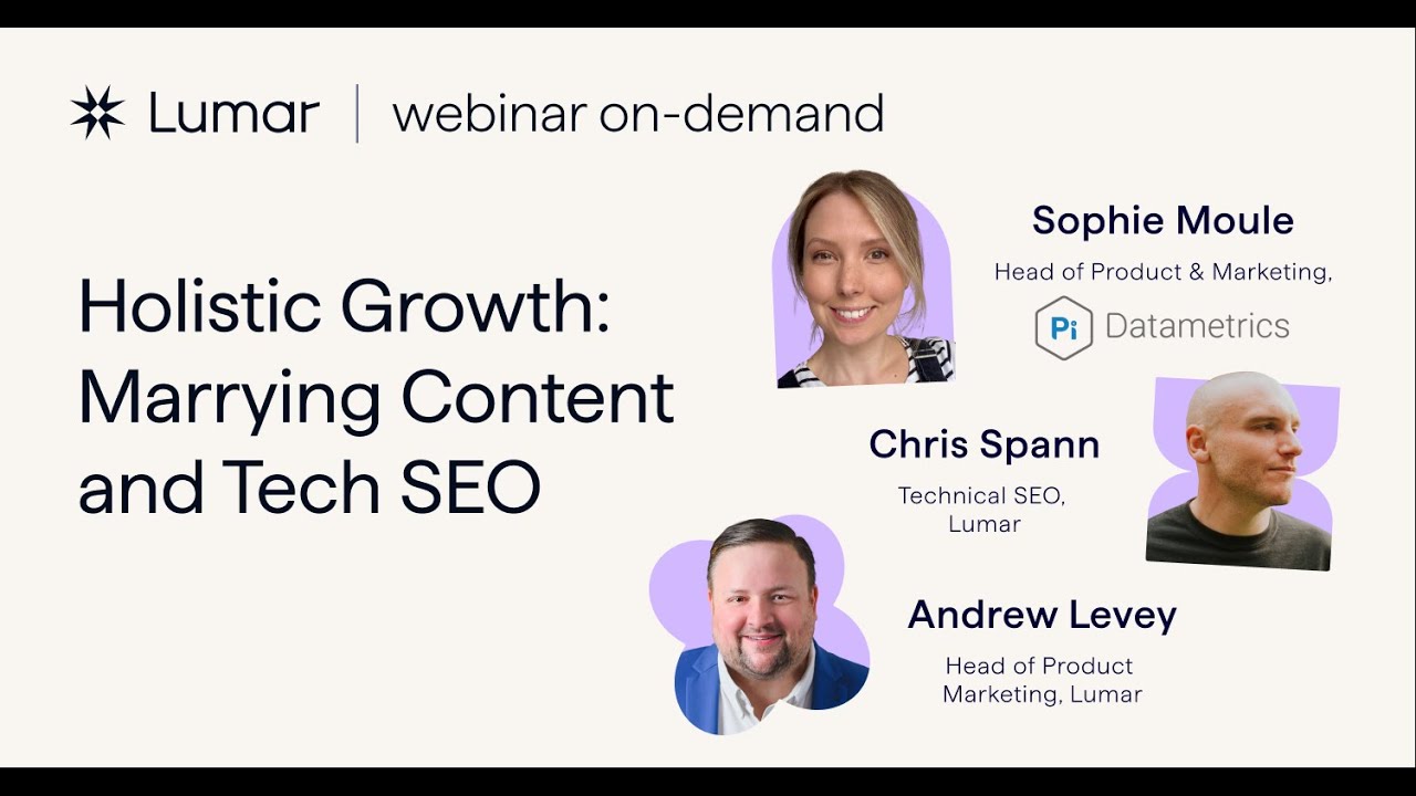 Marrying Content & Tech SEO webinar with Pi Datametrics - YouTube