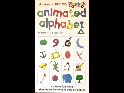 Animated Alphabet (1989, Full VHS)