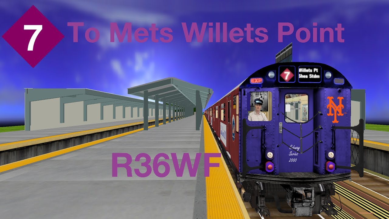 OpenBVE HD 60 FPS: R36WF Subway Series Wrap 7 train from Times Square ...
