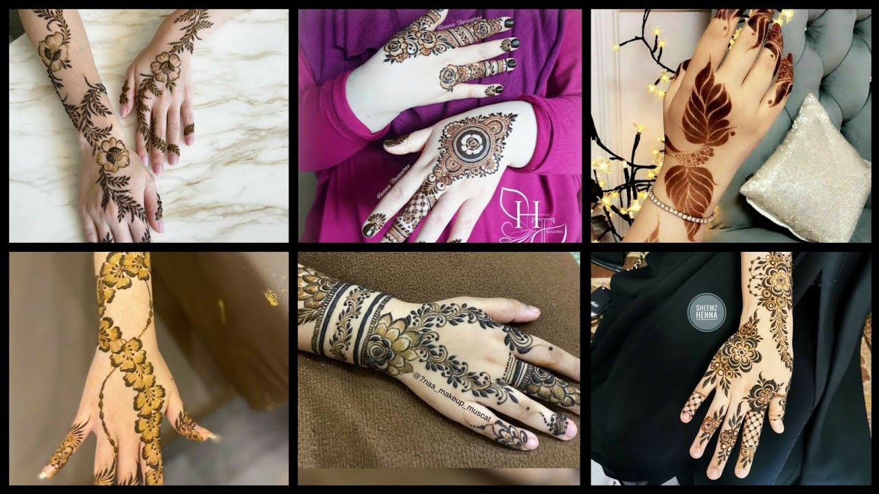 Top Classic Arabic Mehndi Design||Dubai Style Mehndi Designs Ideas 2021 ...