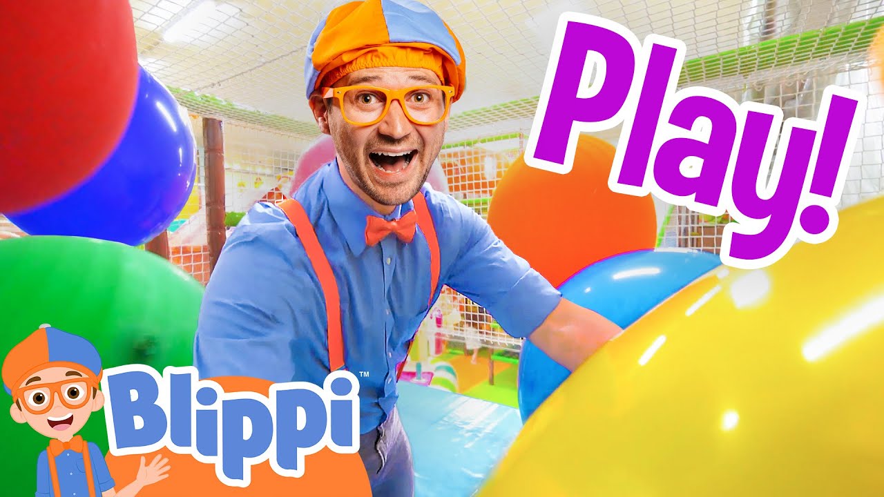 Play and Learn With Blippi At An INDOOR PLAYGROUND! | Toys & Colors ...