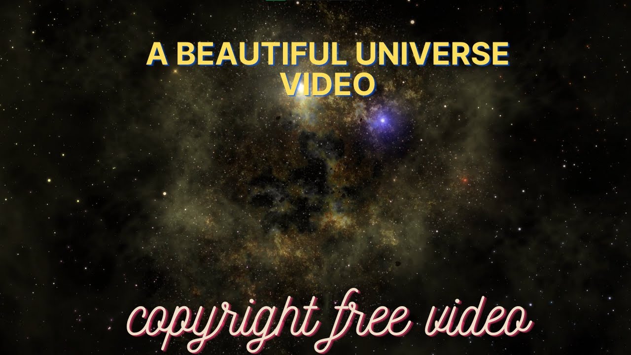 a beautiful universe video. star sky and galaxy video. #copyright free ...