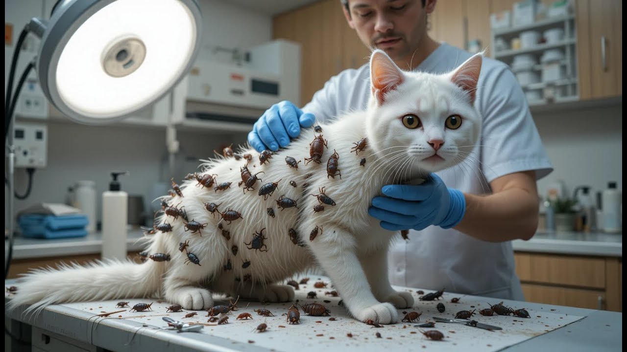 Cat Lice and their Treatment - YouTube