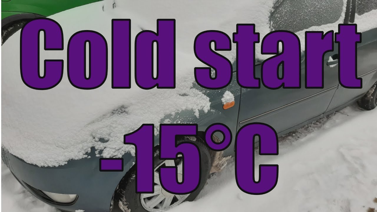 Ford Fiesta 1.4 TDCI (2002) cold start -15°C - YouTube