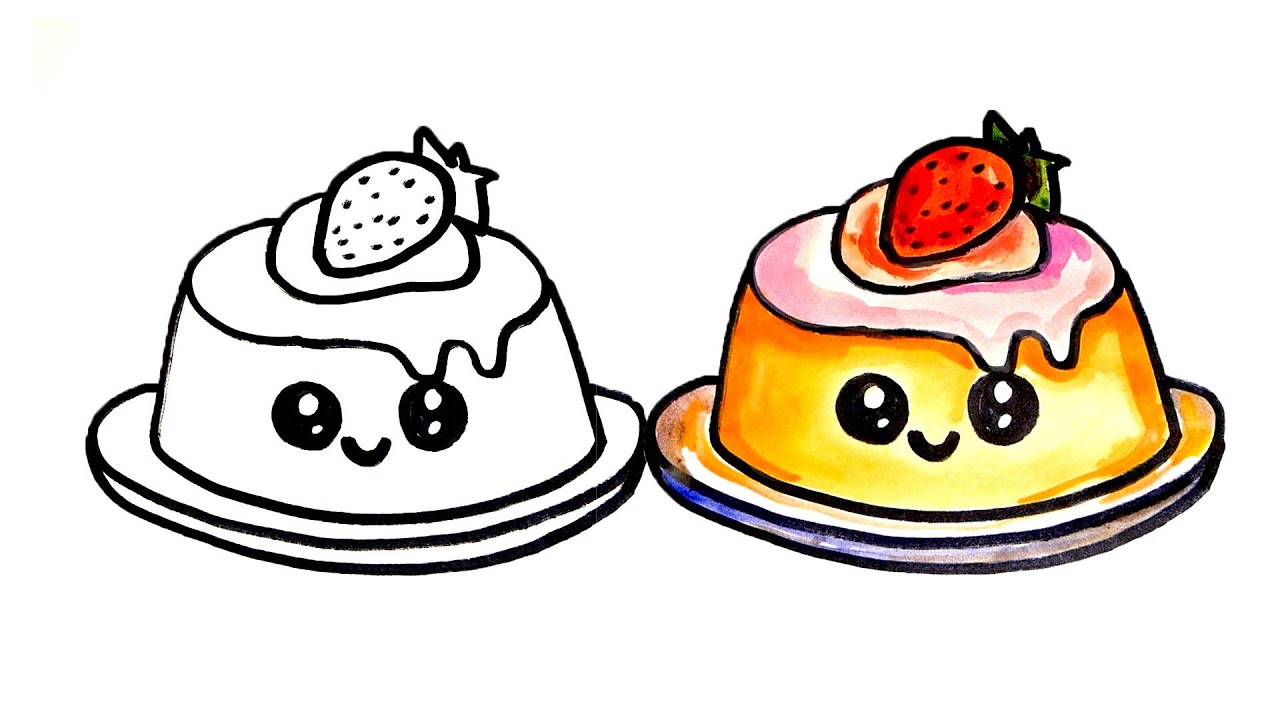 How to Draw a Cute Cake Easy 🍰 - YouTube