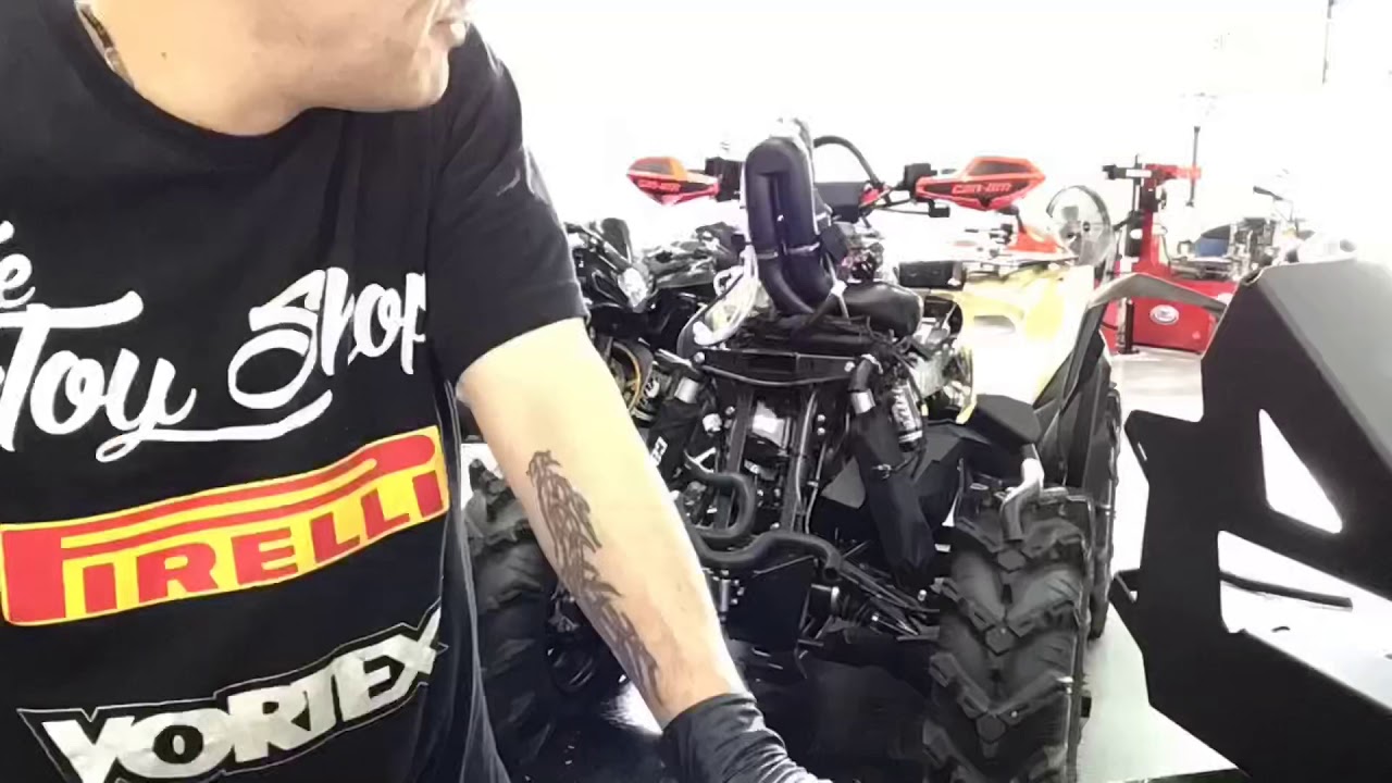 2019 can am renegade 1000 xmr radiator relocate install - YouTube