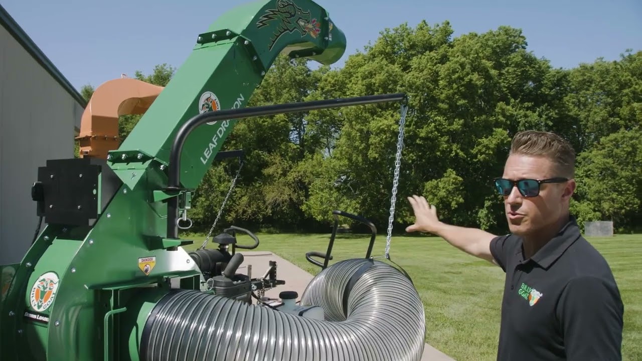 Billy Goat DL3700VETR Leaf Dragon™ Debris Loader - YouTube