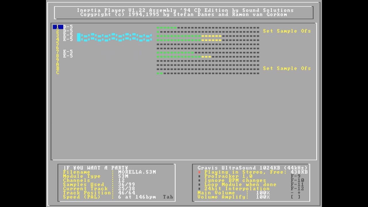 Inertia Player v1.22 - Gravis Ultrasound - "If You Want a Party" by ...