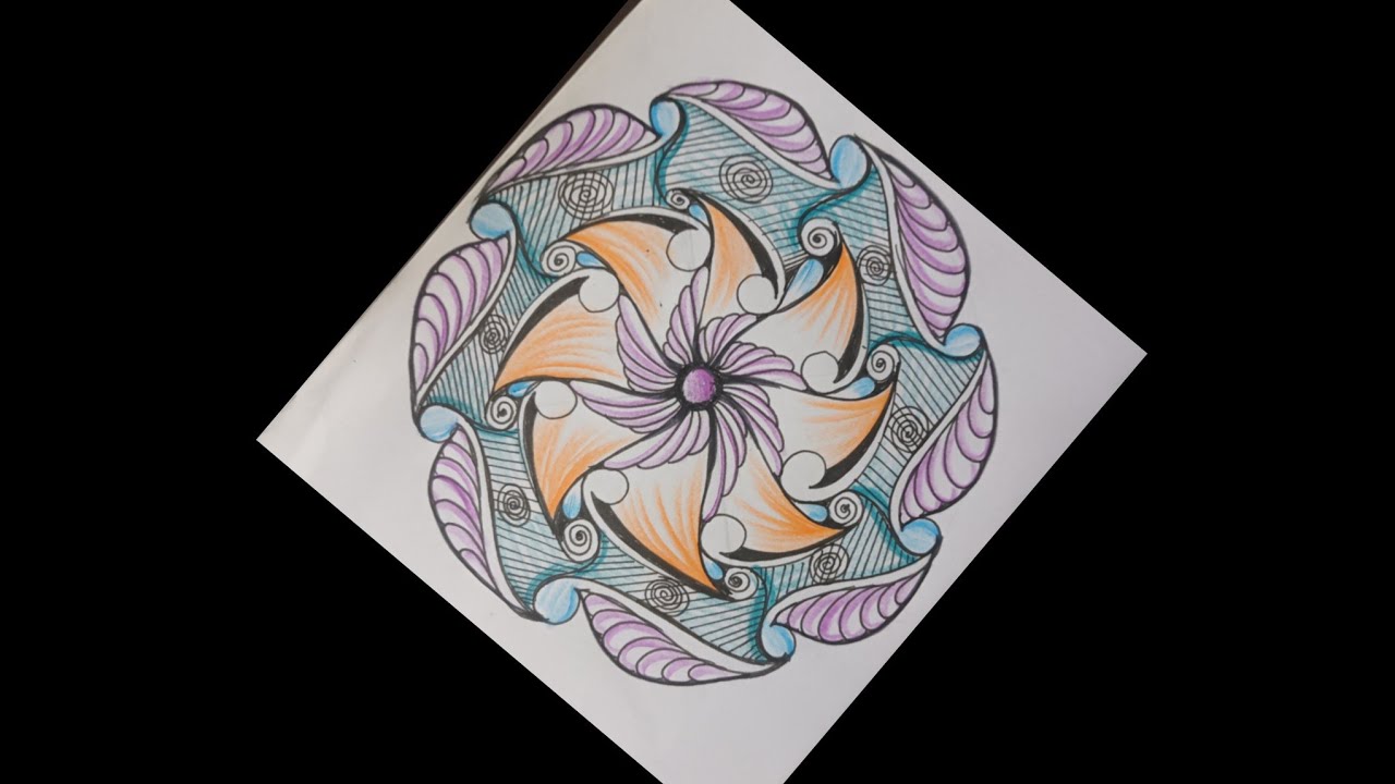 zentangle geometric pattern step by step | zentangle art | mytangles # ...