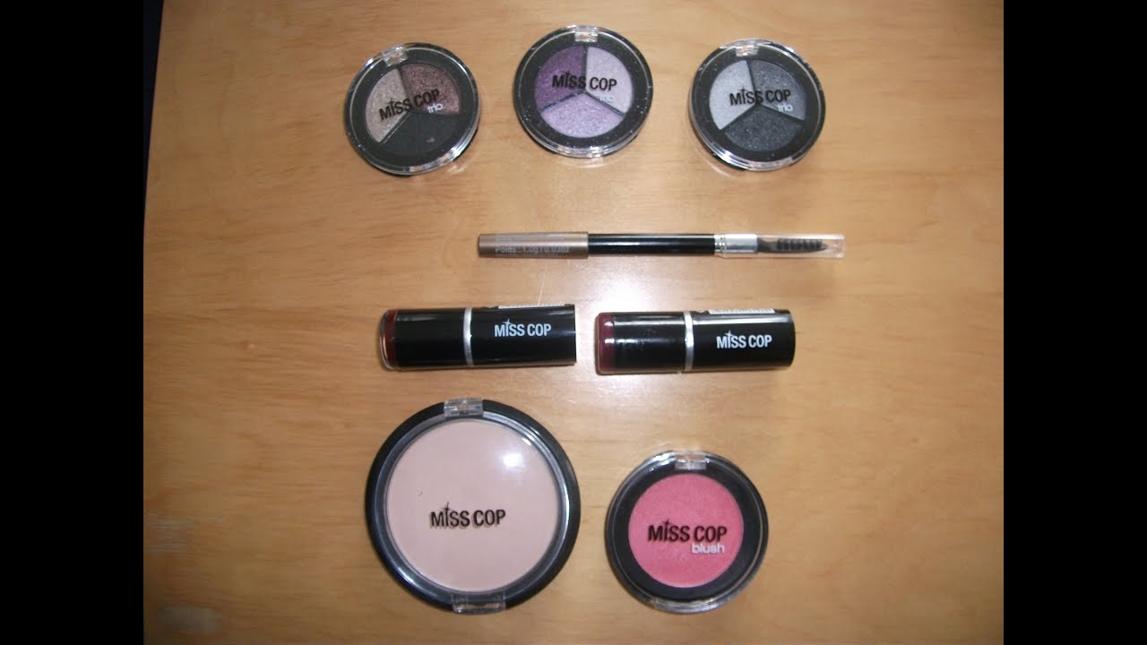 Revue maquillage : Mes produits "Miss Cop" - YouTube