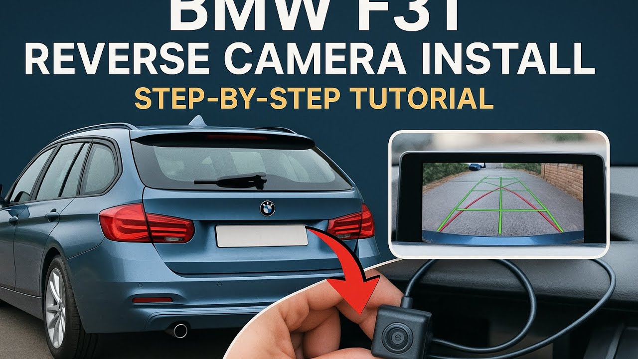 How to install Reverse Camera in BMW 320 F31 Touring Estate Car. - YouTube