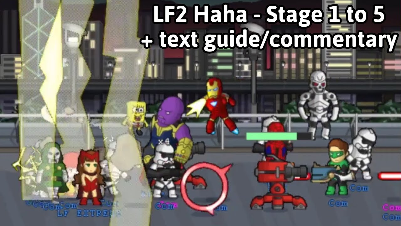 LF2 Haha - Stage 1 to 5 (Difficult, 2 players) ft. Alves - YouTube
