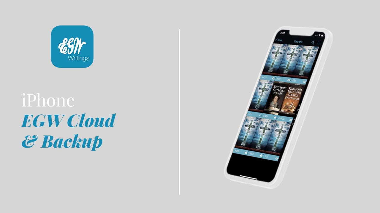 A Look At EGW Cloud & Backup on the EGW Writings 2 app on the iPhone ...