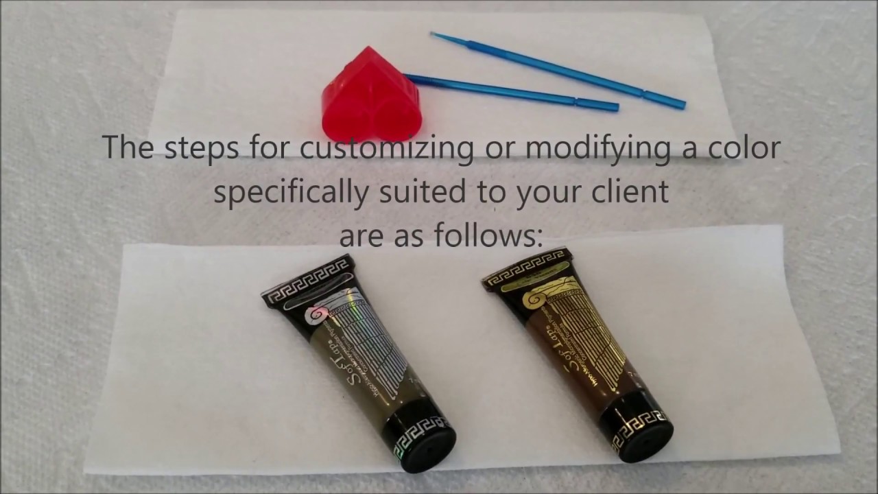 How to mix two Softap colors - YouTube
