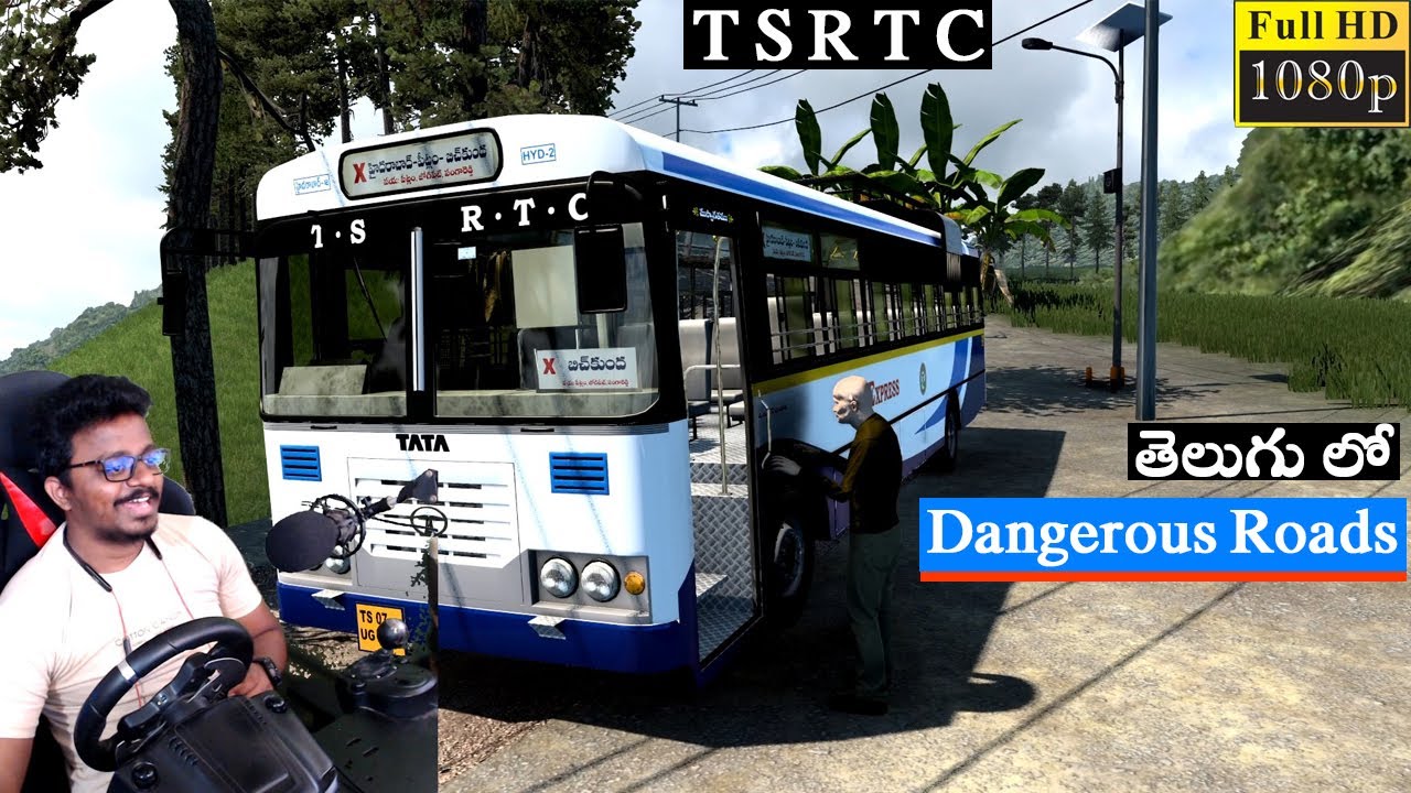 TSRTC Express Bus Dangerous Roads Driving with Logitech g29 Steering ...
