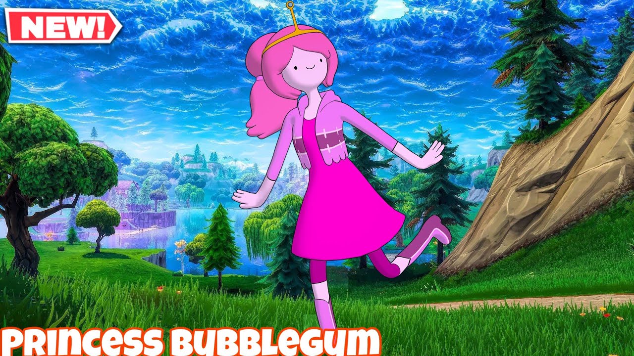 Fortnite Princess Bubblegum Skin Gameplay (Adventure Time X Fortnite ...