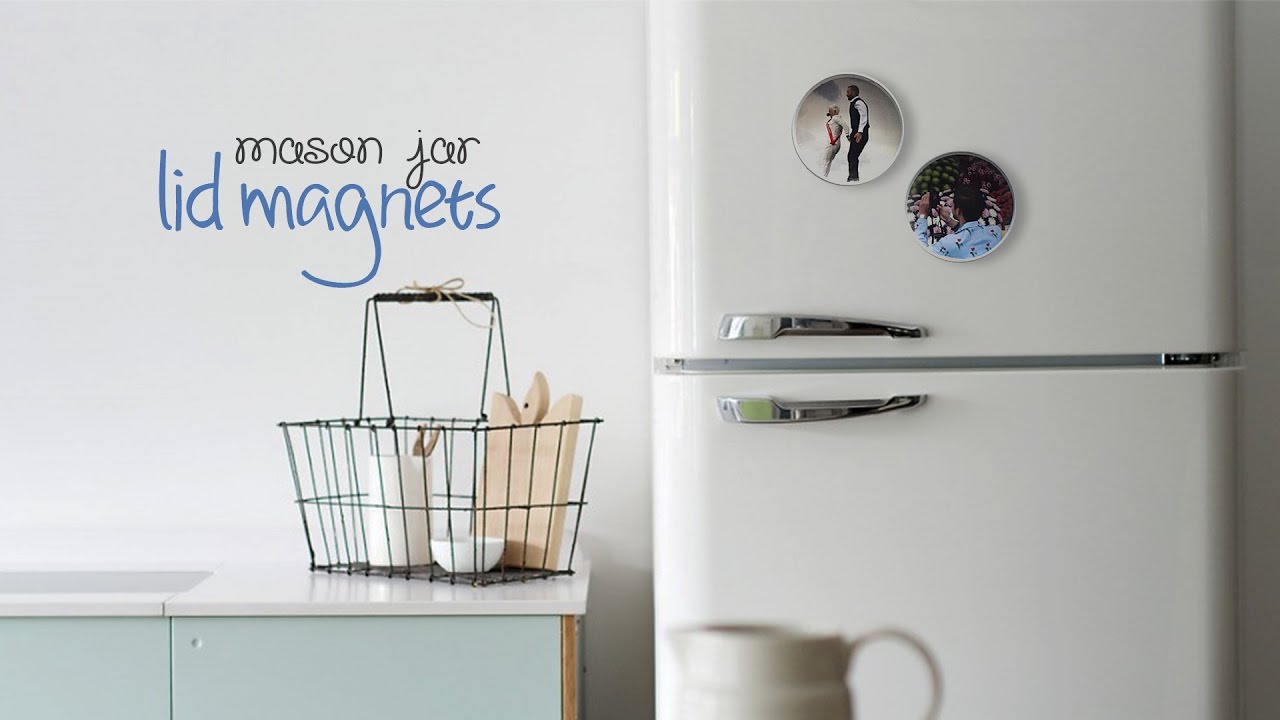 DIY: Jar Lid Magnets - YouTube