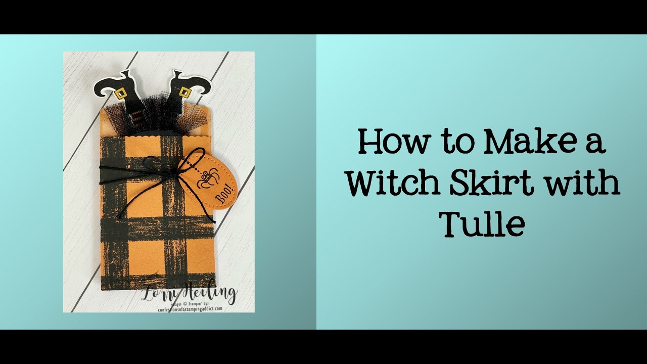 How to Make a Witch Skirt with Tulle - YouTube