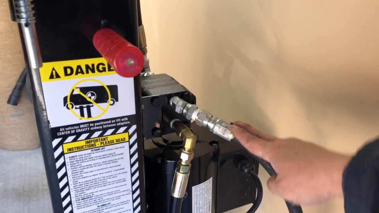 Installing MaxJax Portable 2- Posts Lift - Part 2 of 2 - YouTube