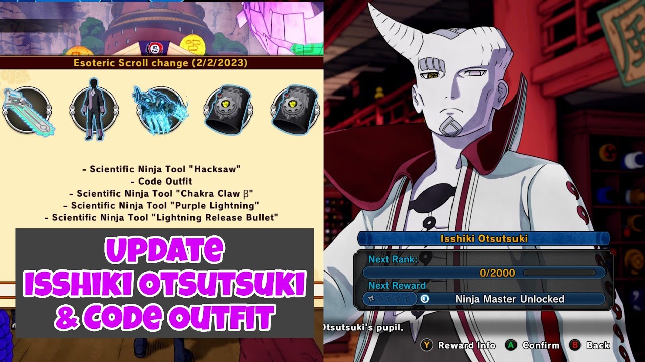 SURPRISE ‼️ Update Isshiki Otsutsuki & Code Outfit - Naruto To Boruto ...
