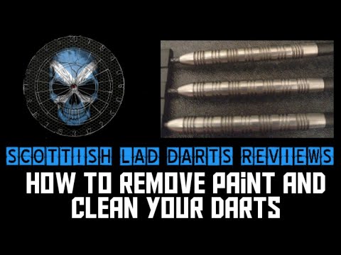 how to remove paint and clean your darts - YouTube