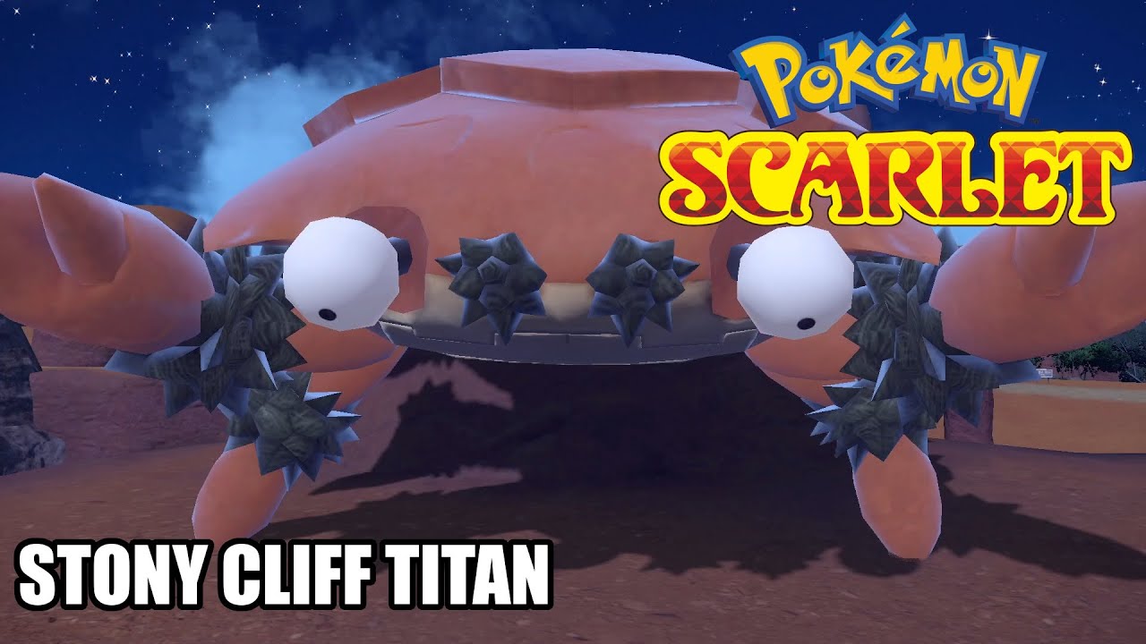 Pokemon Scarlet - Stony Cliff Titan (Rock Badge) [Nintendo Switch ...